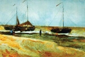 Beach at Scheveningen in Calm Weather by Vincent van Gogh - High ...