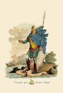 Costume Of A Saxon Chief - High Quality Prints On Paper Or Canvas From ...